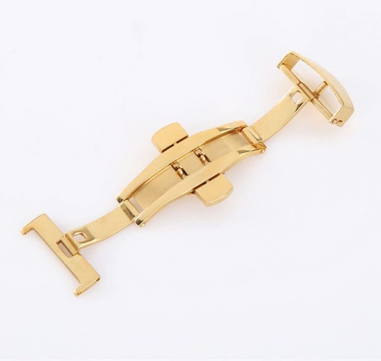 Deployant Clasp/Buckle with Double Push Button Release (Yellow Gold ...