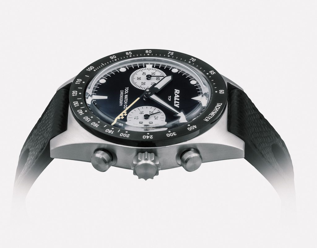 Tool Watch Co. Rally Chronograph (Yellow on Black) - Lug to Lug